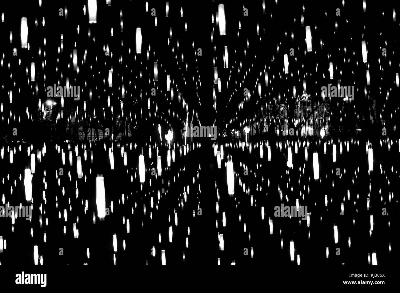 Abstract light installation Stock Photo - Alamy