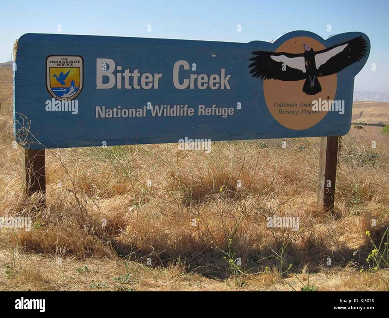 Sign promoting California condor recovery program Stock Photo - Alamy