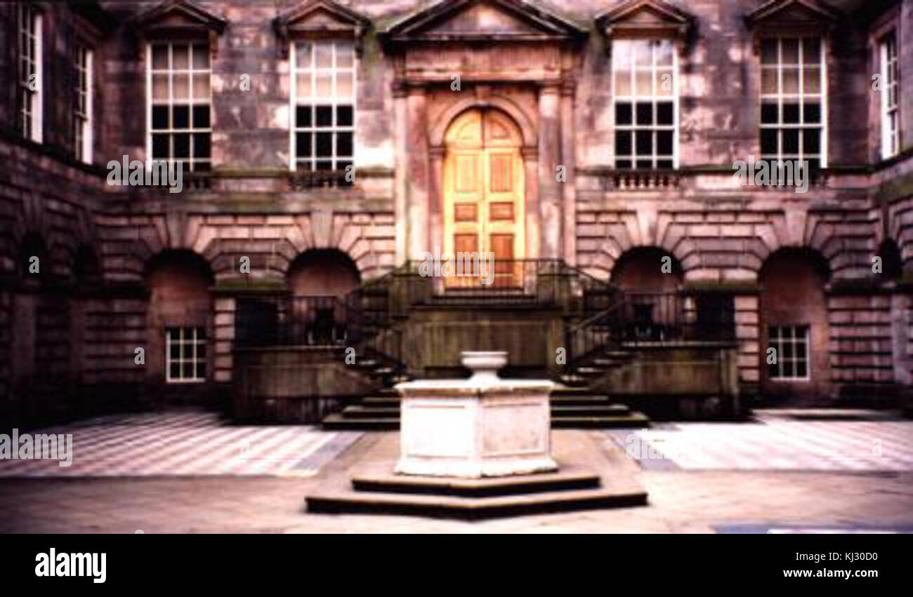 Lyme Park court yard Stock Photo - Alamy
