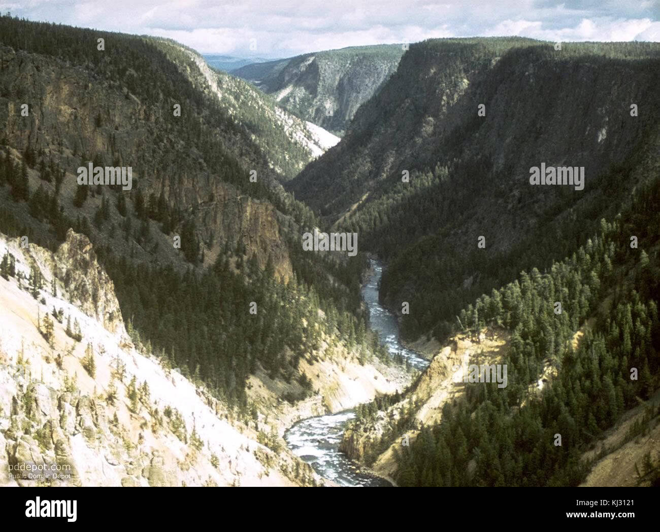 Mountain pit landscape Stock Photo - Alamy