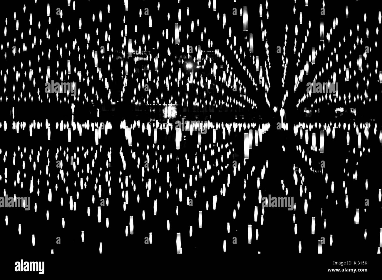 Abstract light installation Stock Photo - Alamy