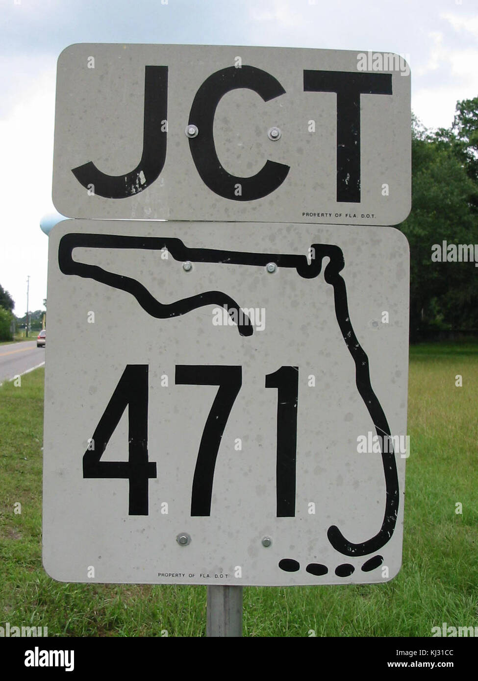 Old style Florida SR 471 shield Stock Photo - Alamy