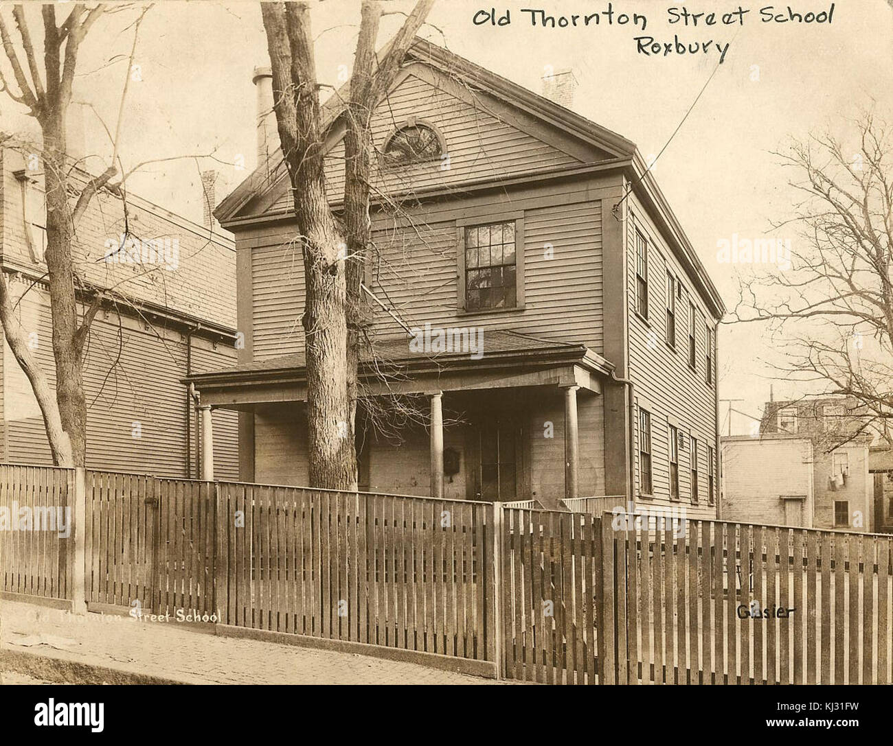 Old Thornton Street School - 403002167 - City of Boston Archives Stock ...