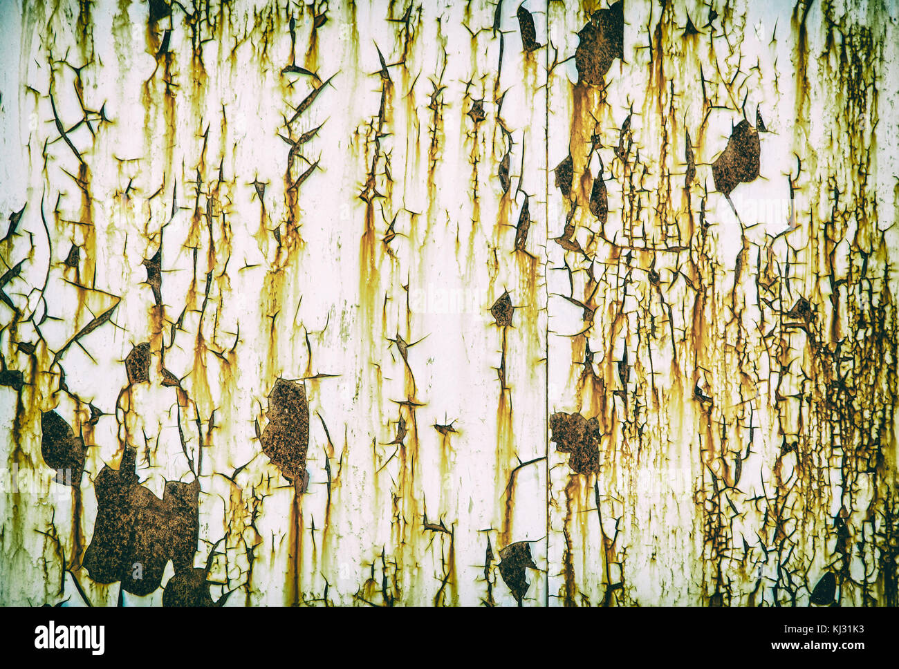Detail of rusty metal background. Industrial theme. Old photo filter ...