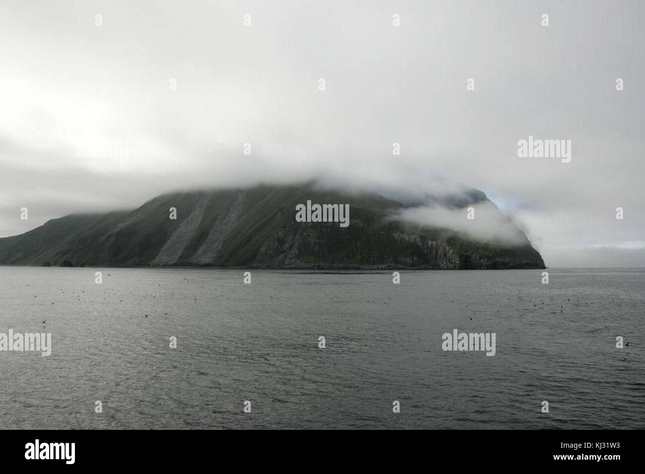 This panoramic view of Chagulak Island in Alaska showcases the island's ...