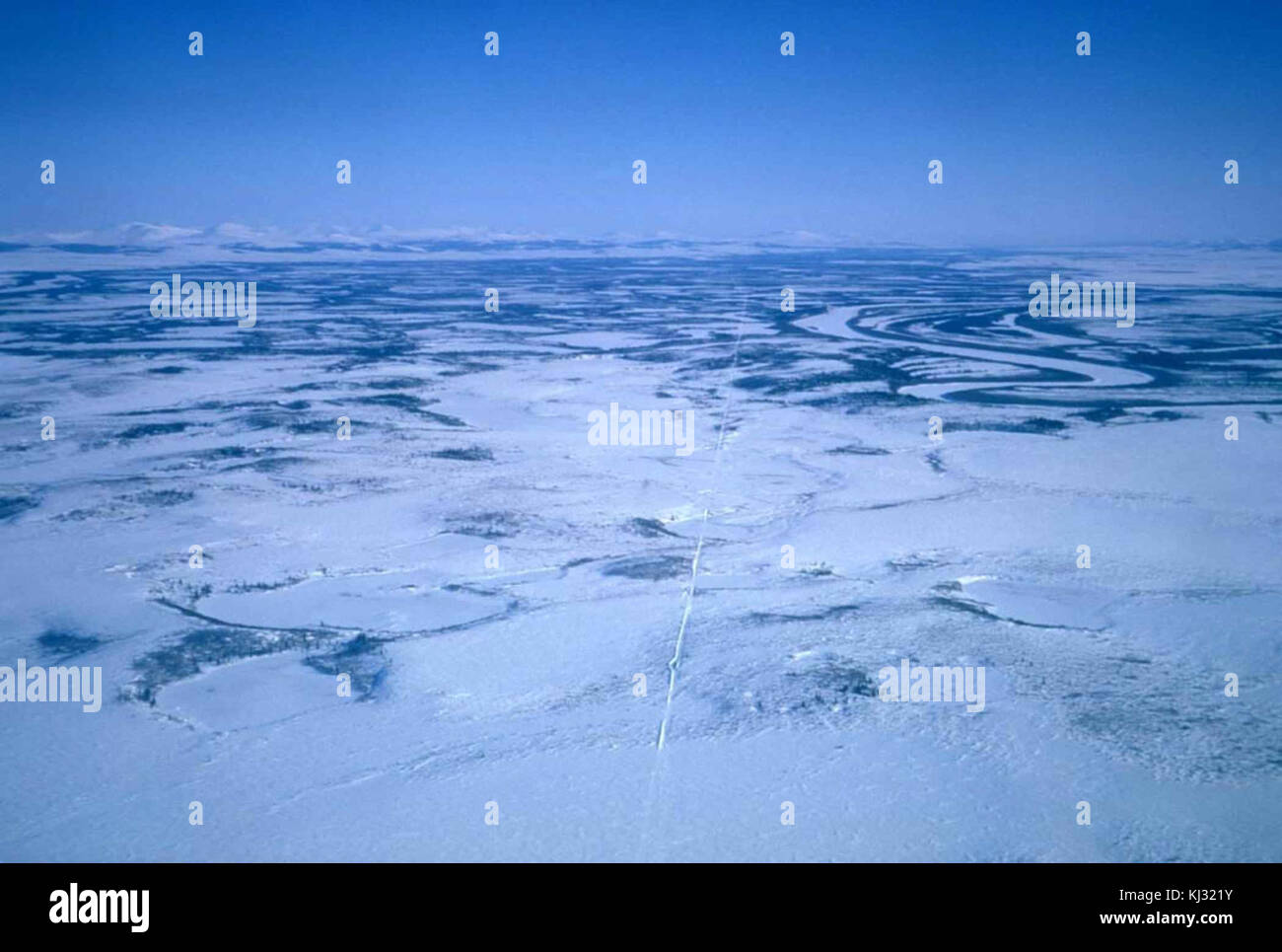 Snow and ice scenic landscape Stock Photo - Alamy