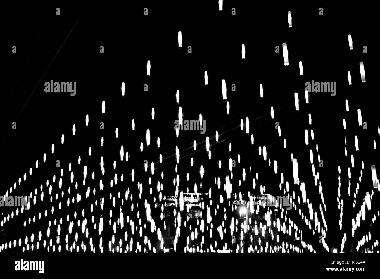 Abstract light installation Stock Photo - Alamy