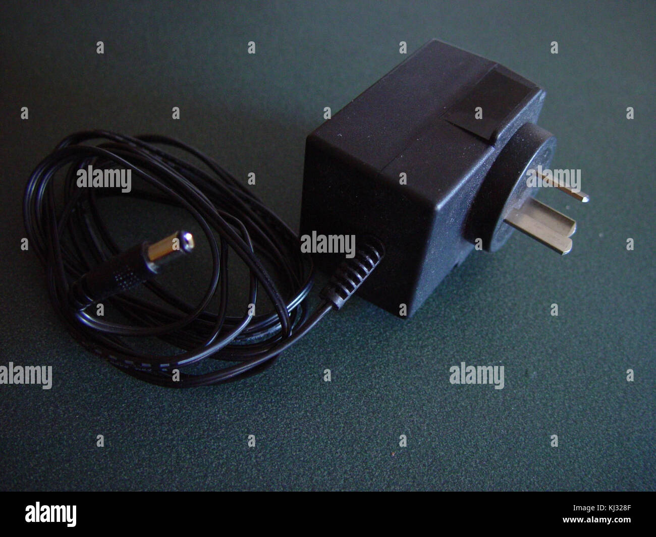 Plugpack with barrel connector australian mains plug Stock Photo - Alamy