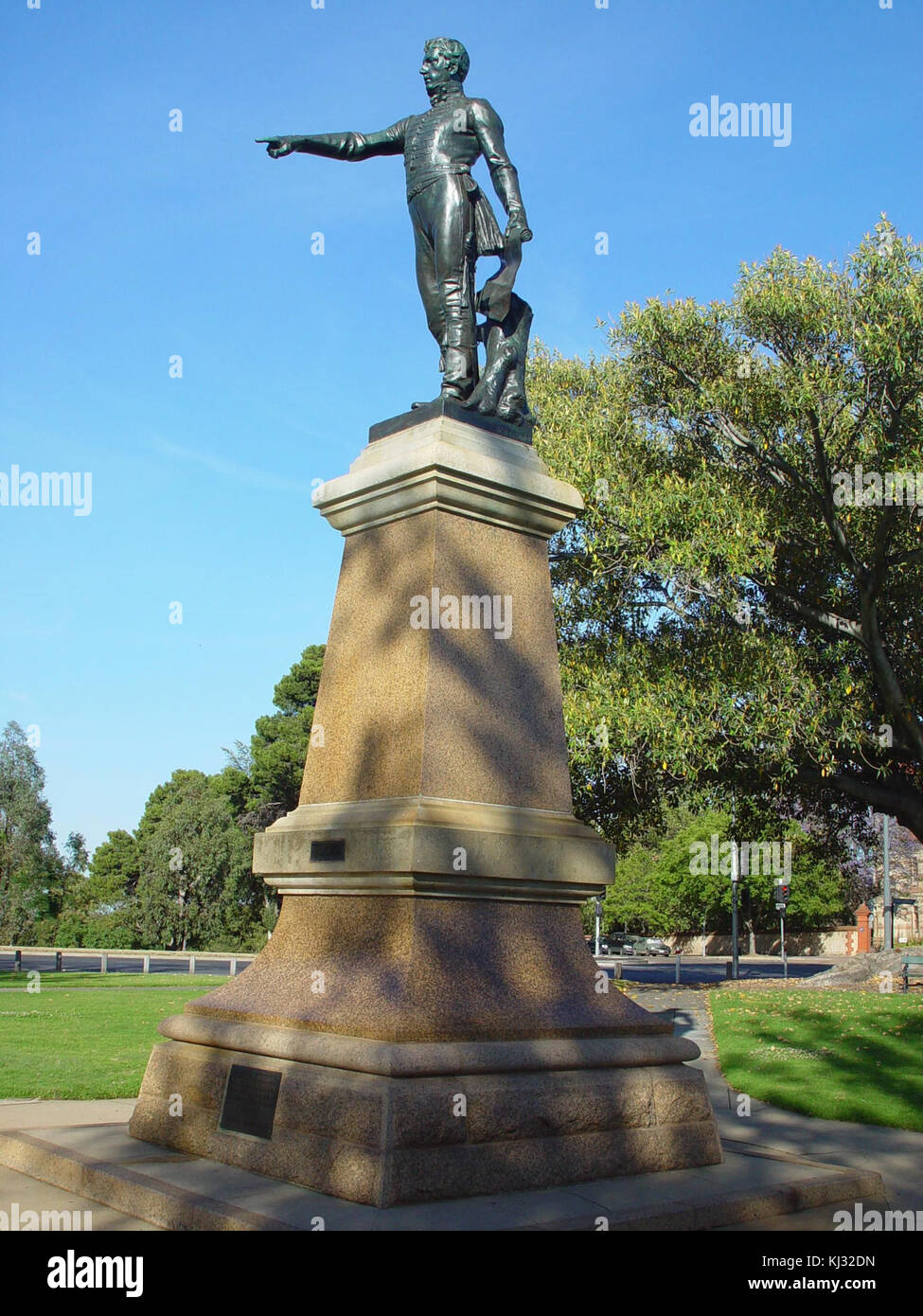 Statue of william light adelaides founder in 1836 Stock Photo - Alamy