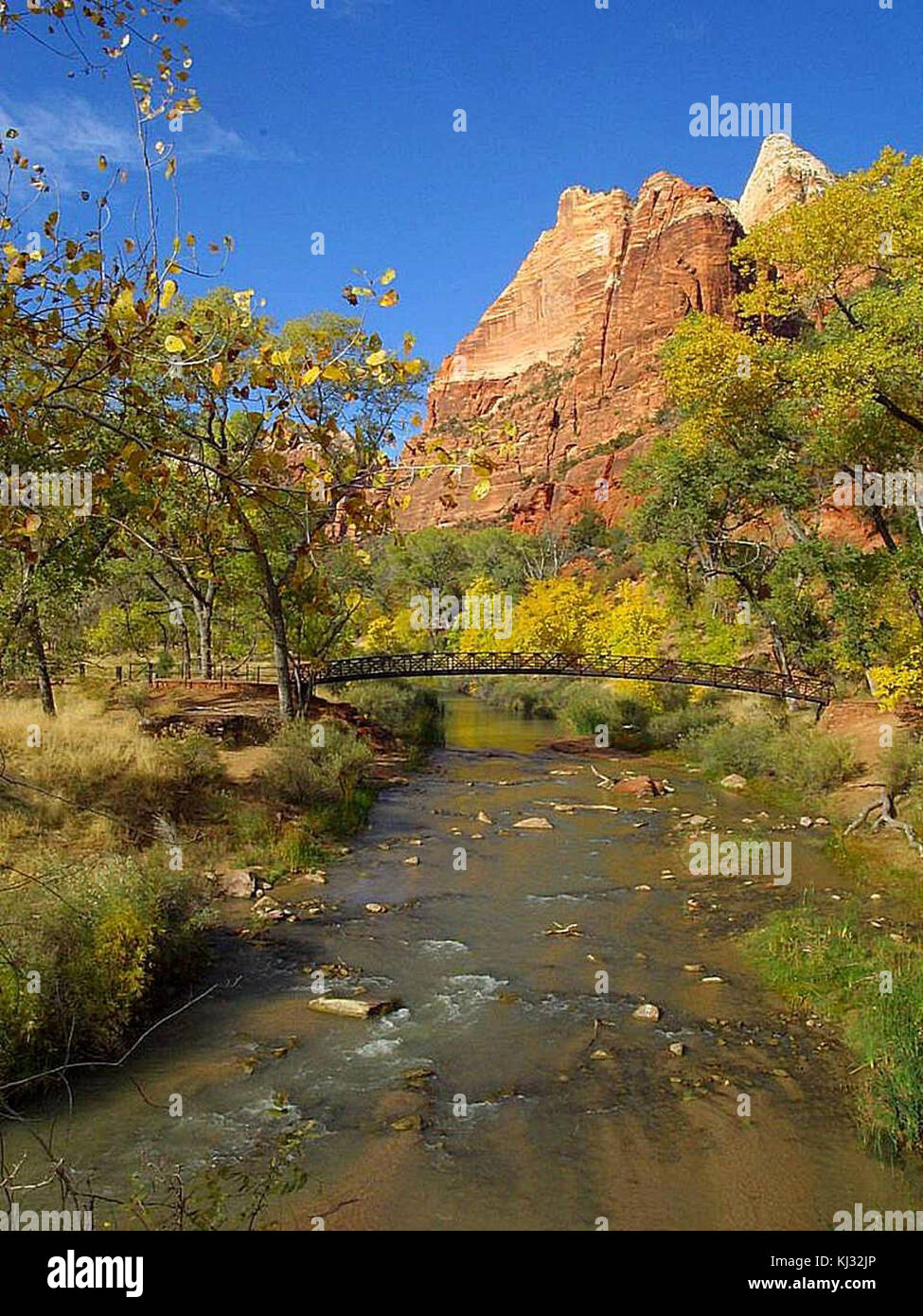 A scenic river landscape during autumn, showcasing vibrant fall foliage ...