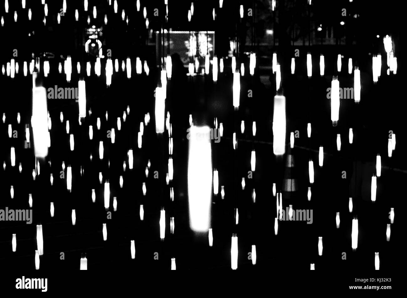 Abstract light installation Stock Photo - Alamy