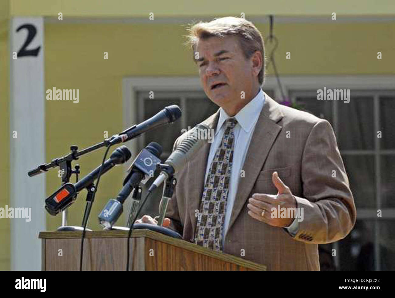 Senator Altman at Podium Stock Photo - Alamy