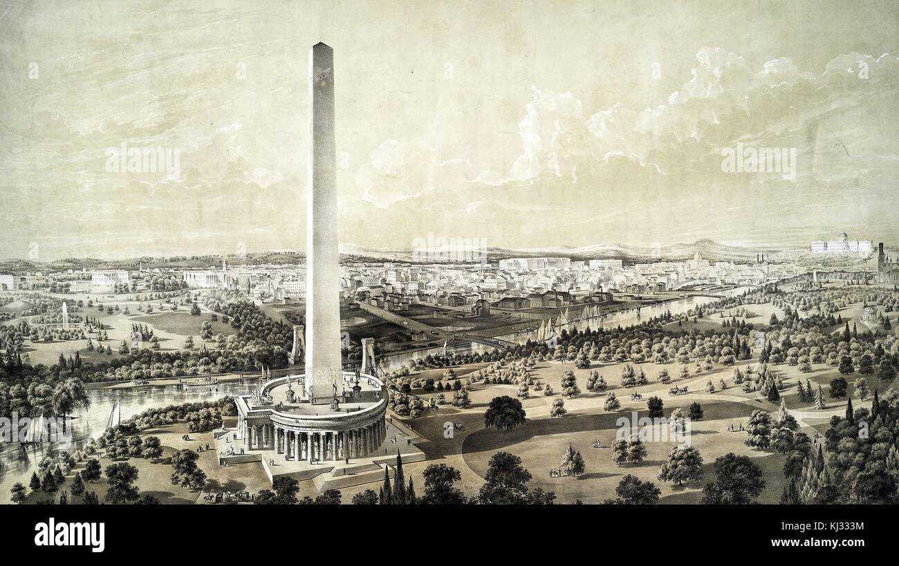 An illustration of projected improvements in Washington DC, depicts the ...