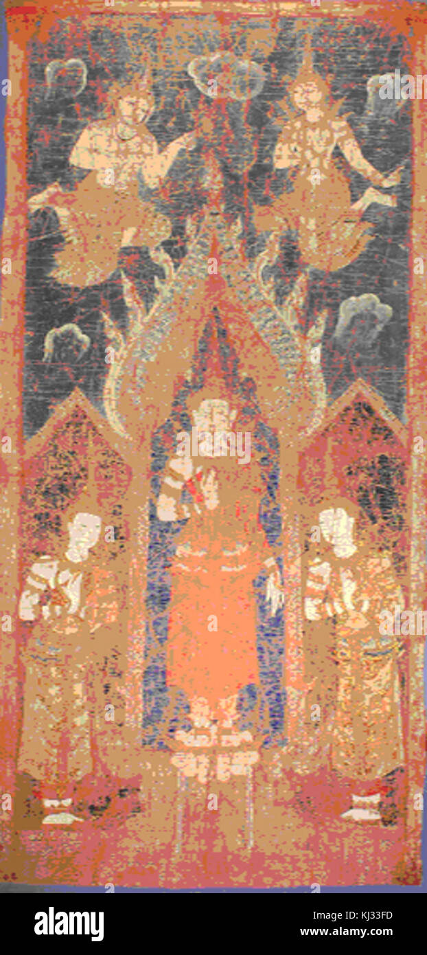 Thai - Buddha and Two Disciples - Walters 20101218 Stock Photo - Alamy