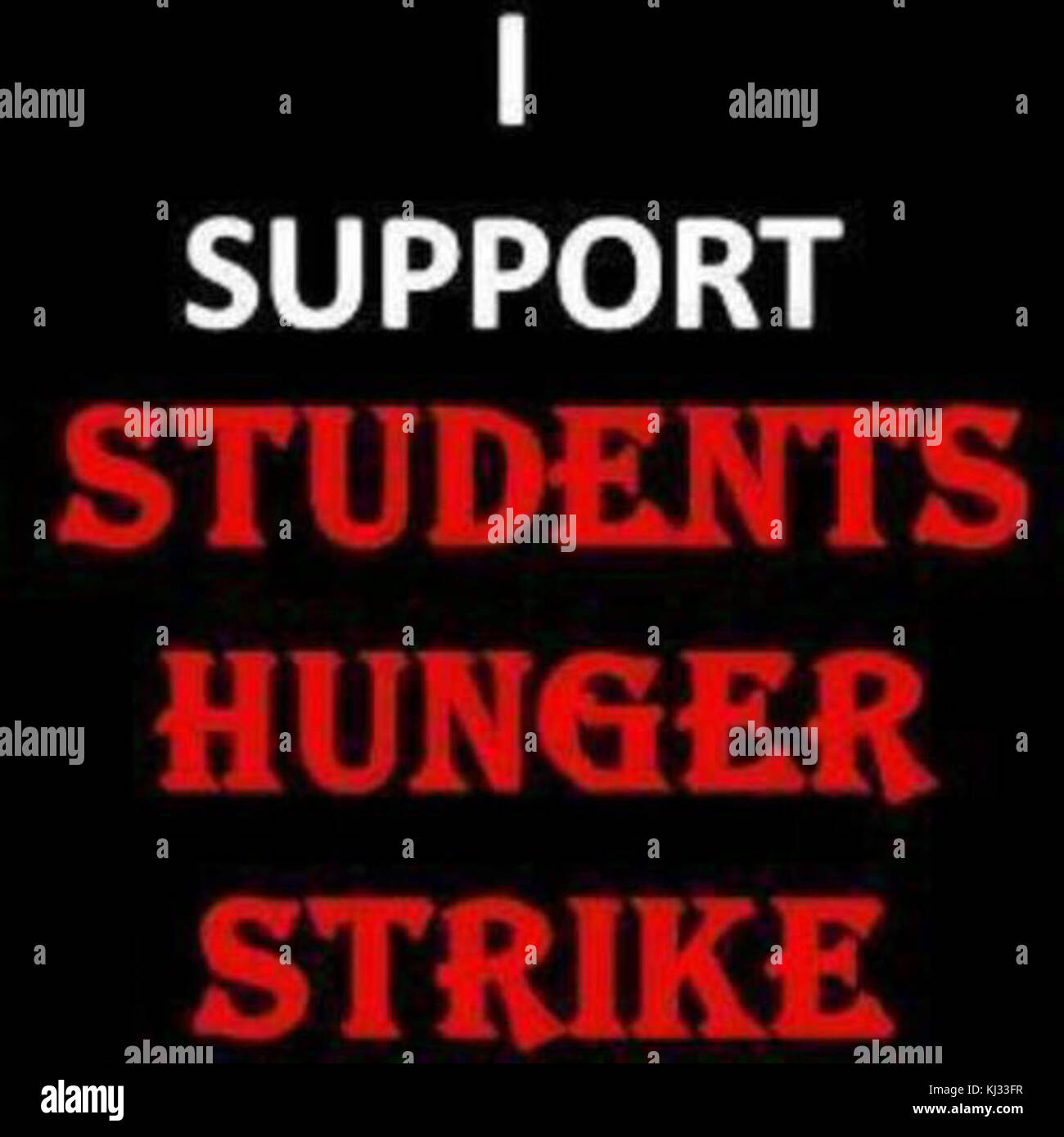 Students hunger strike Stock Photo - Alamy