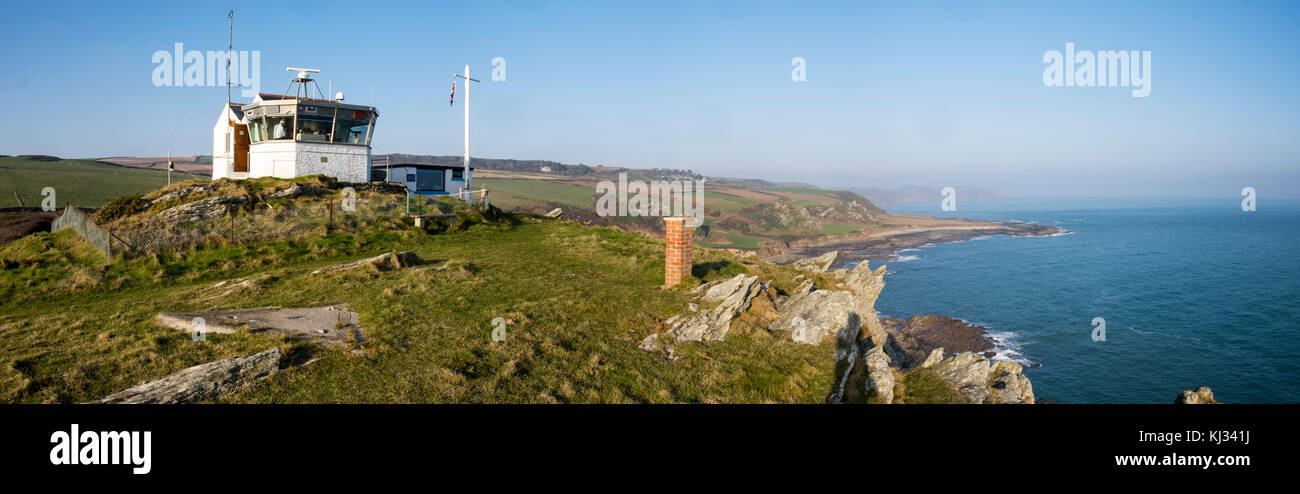 National Coastwatch station at Prawle Point, East Prawle, Devon Stock ...