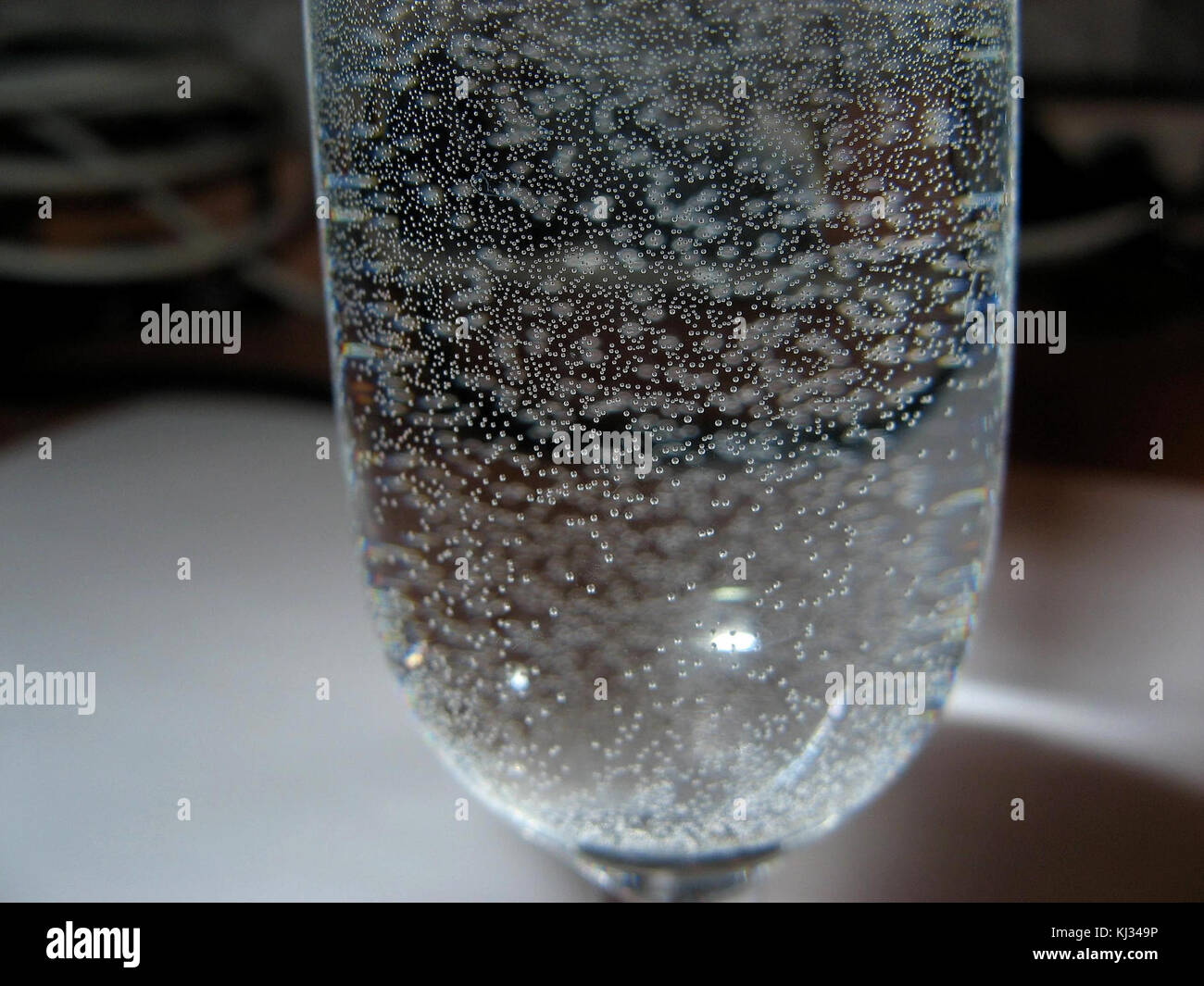 Water bubbles in glass Stock Photo - Alamy