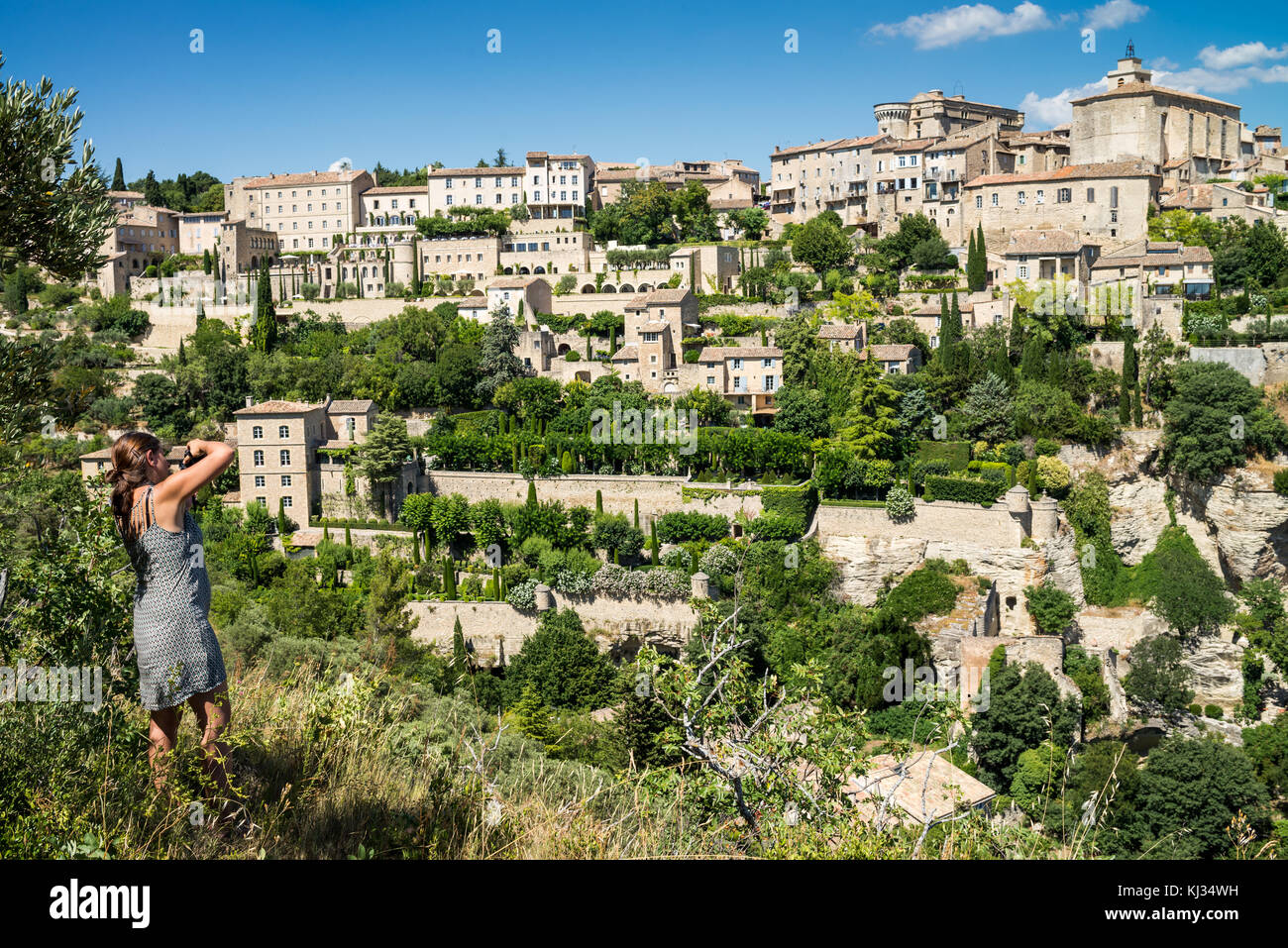 Tourists on viewpoint medieval hi-res stock photography and images - Alamy