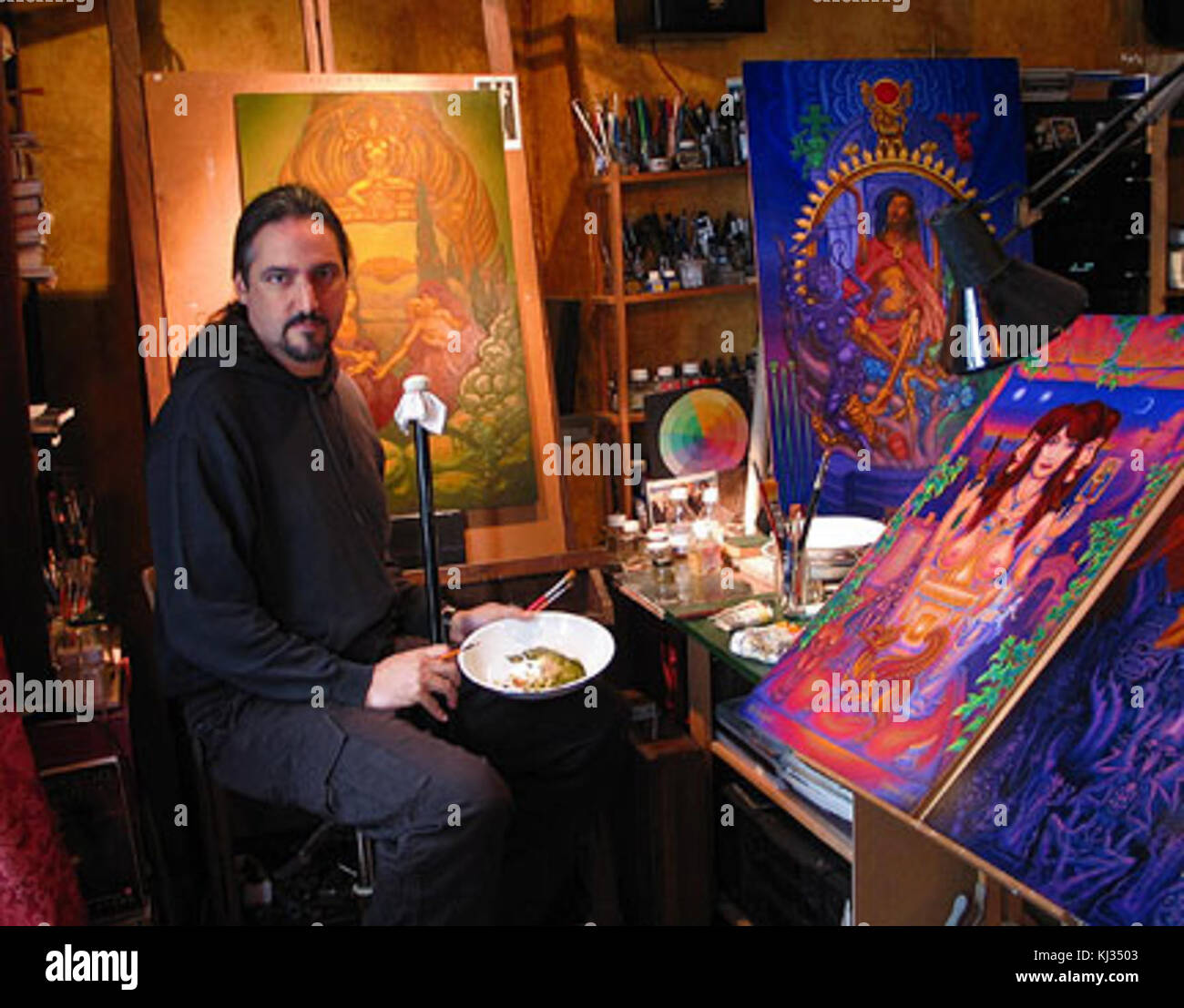 Laurence caruana in his Bastille studio Stock Photo - Alamy