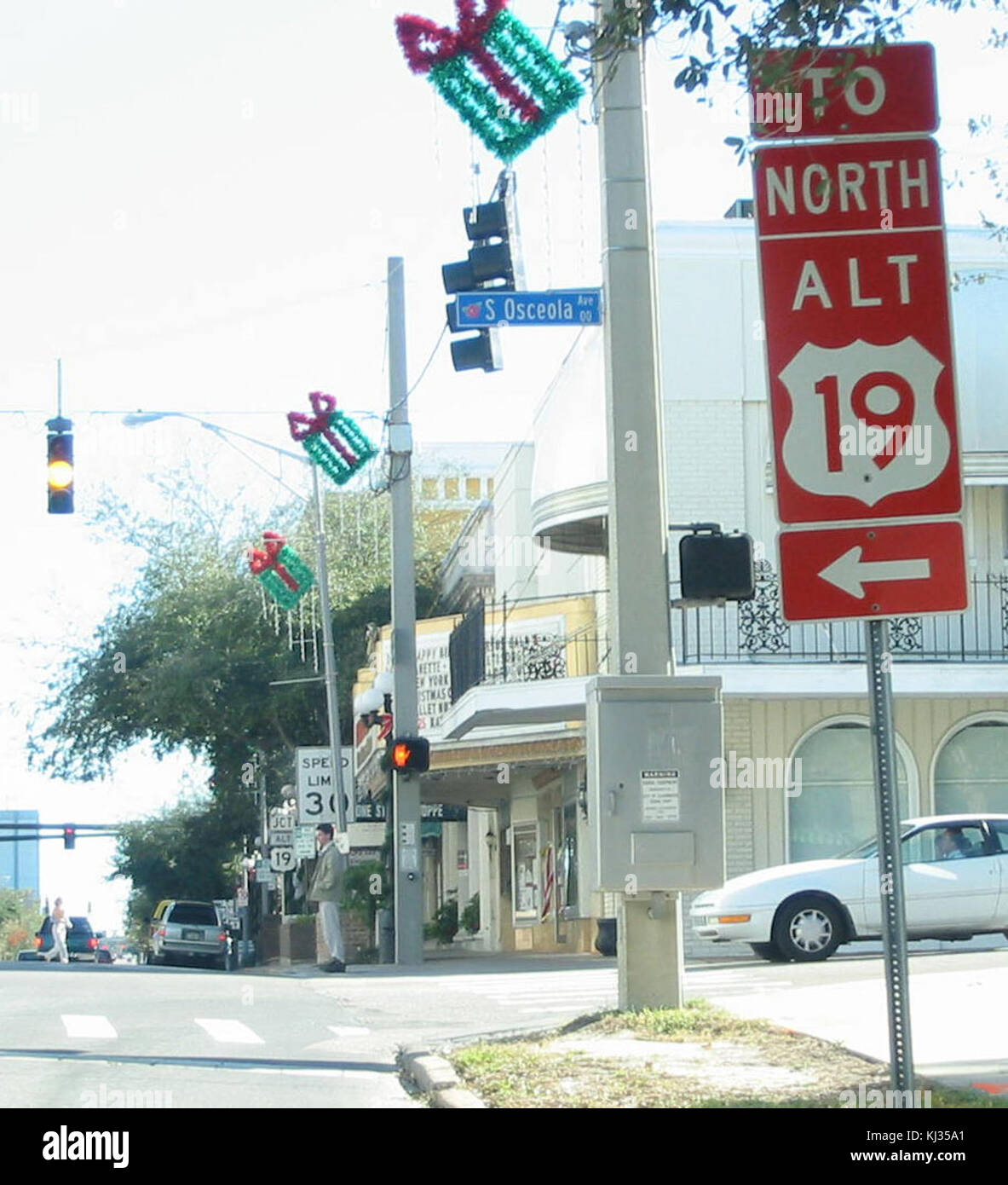 Red US 19 ALT Stock Photo - Alamy