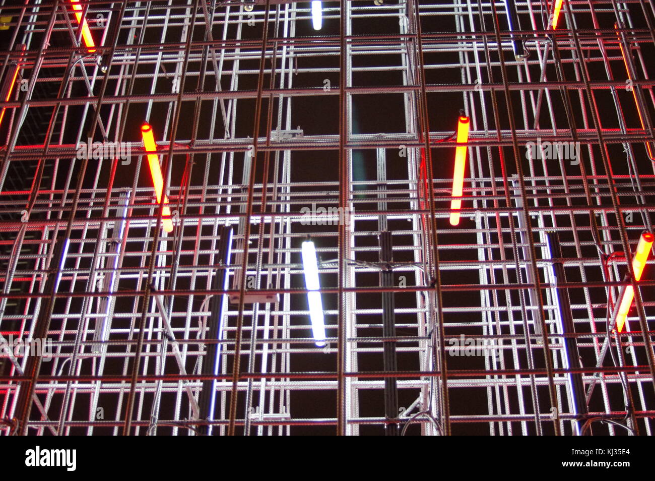 Abstract light installation Stock Photo - Alamy