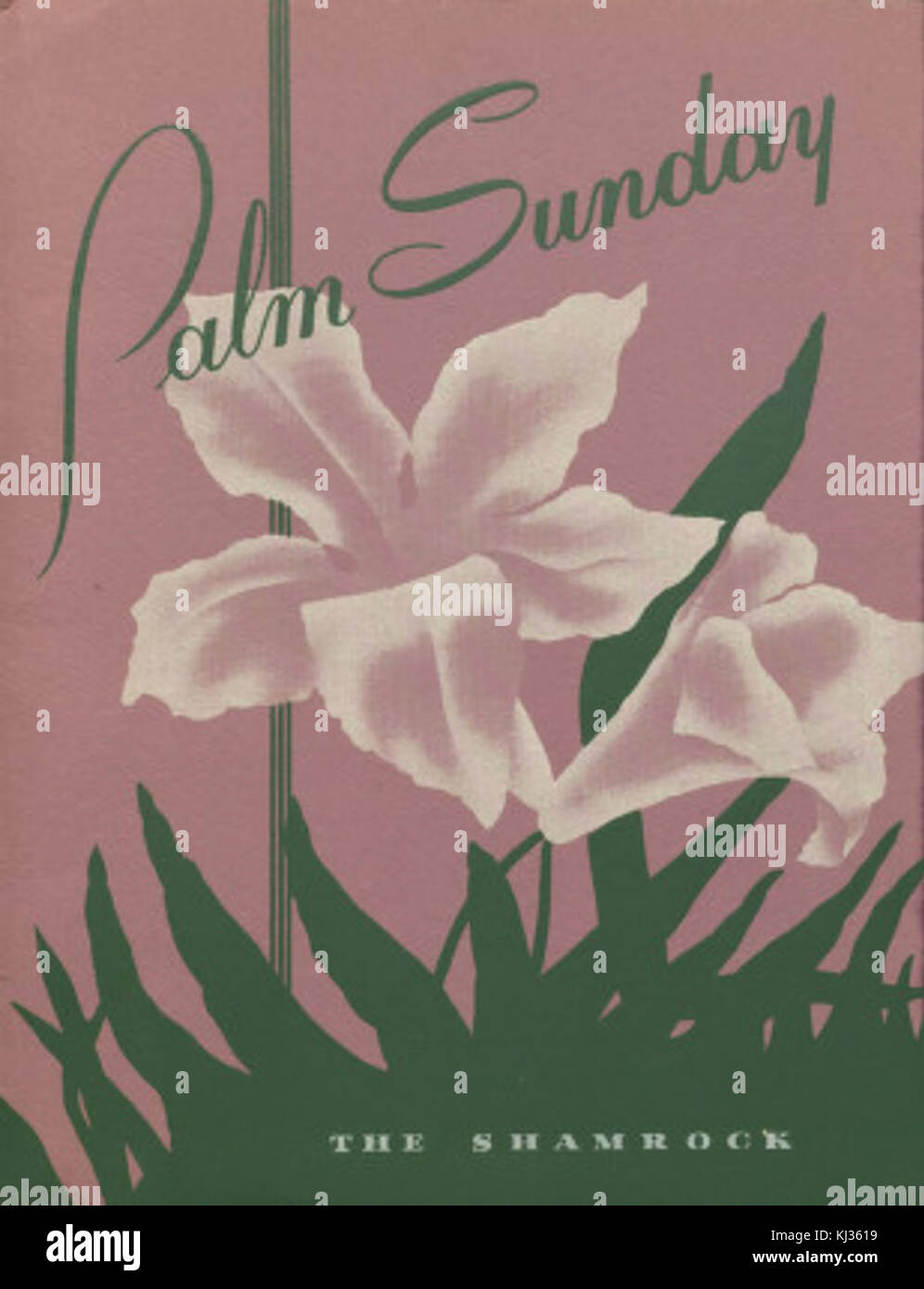 Palm Sunday Concert program Stock Photo - Alamy