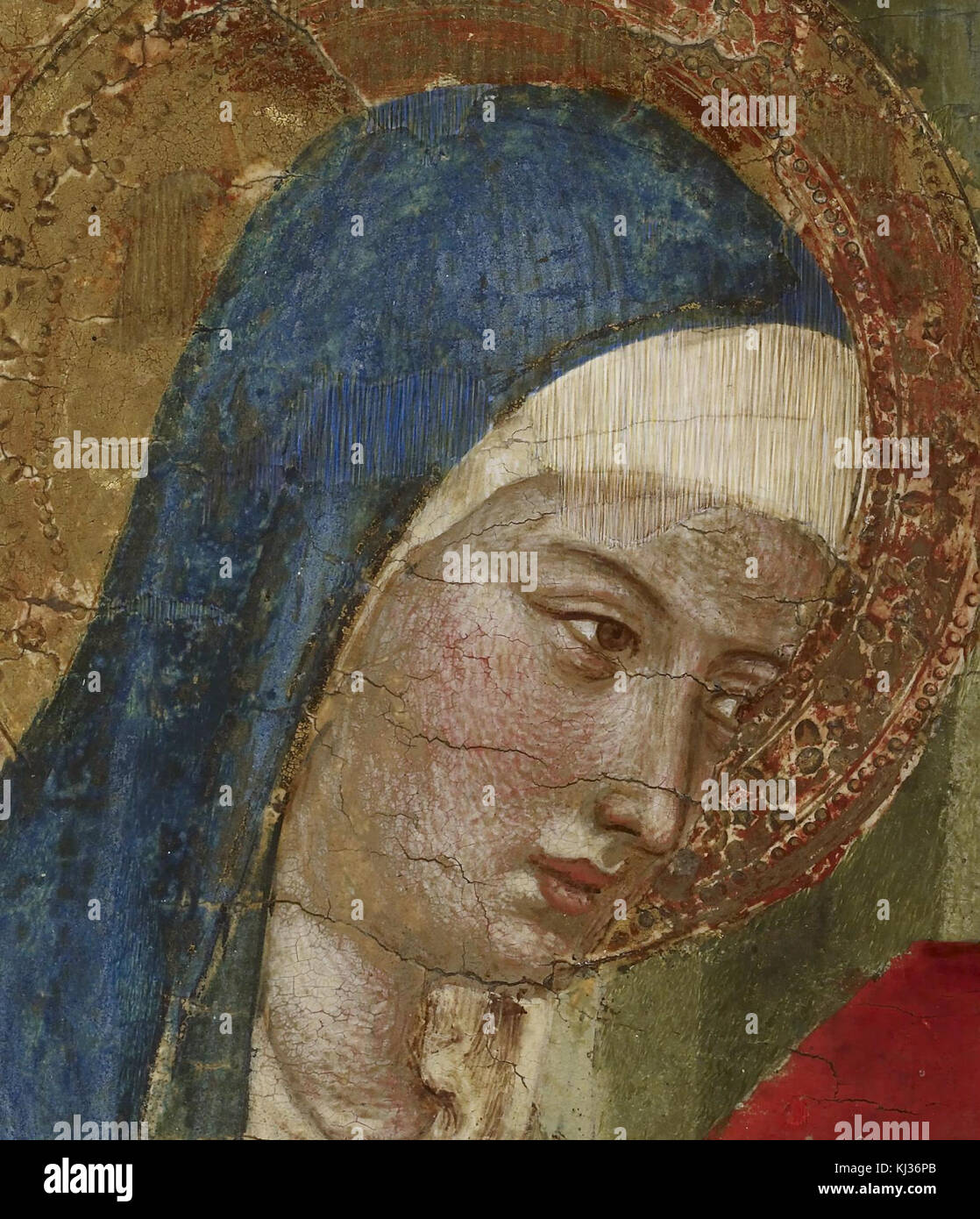 Arnau Bassa - Triptych with Madonna and Child with the Crucifixion and the Annunciation ...