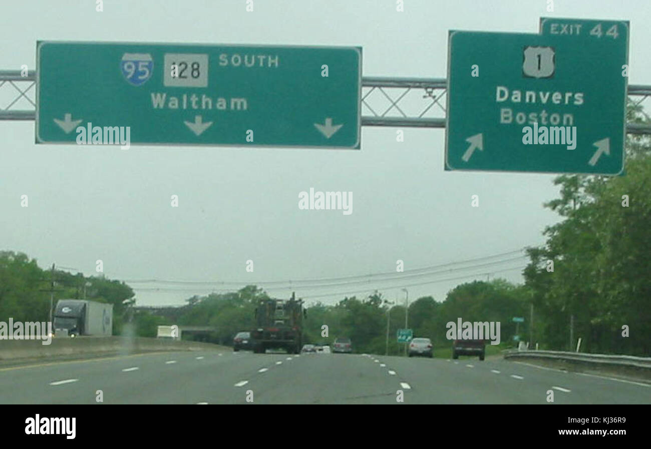 I-95 south exit 44 Stock Photo - Alamy