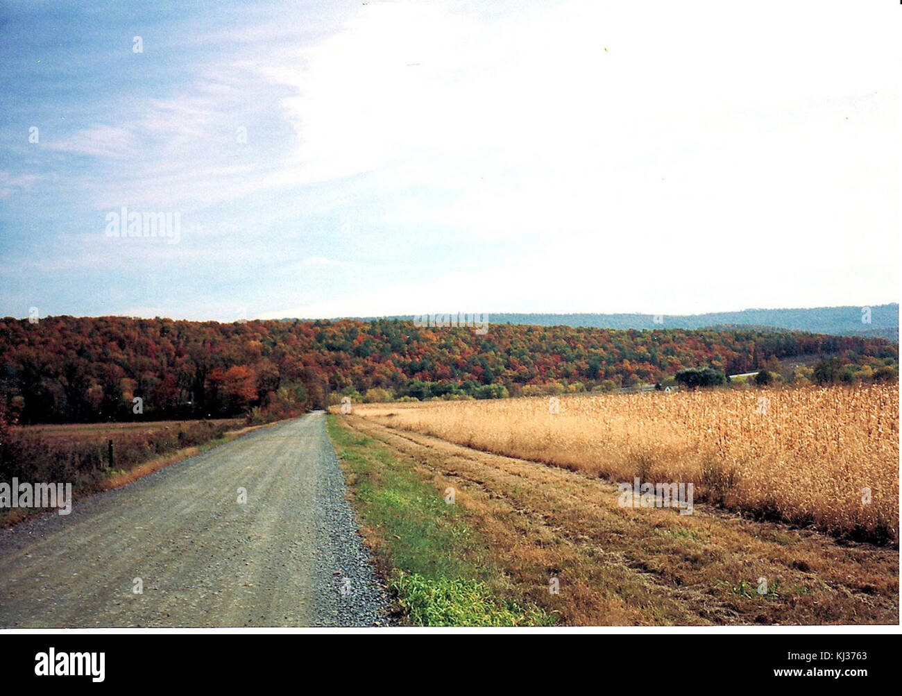 Fall Country Road (Macadam Stock Photo - Alamy