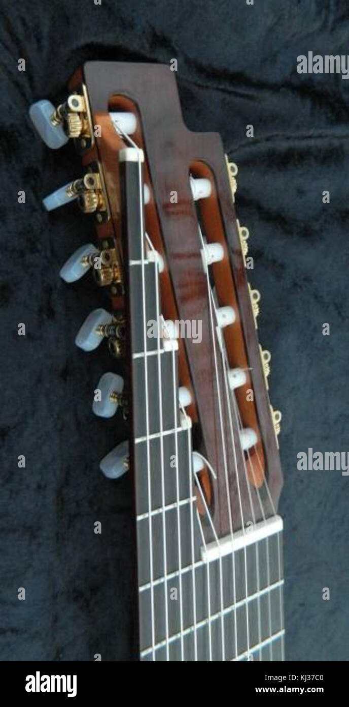 Head of 11-string alto guitar by Heikki Rousu Stock Photo - Alamy