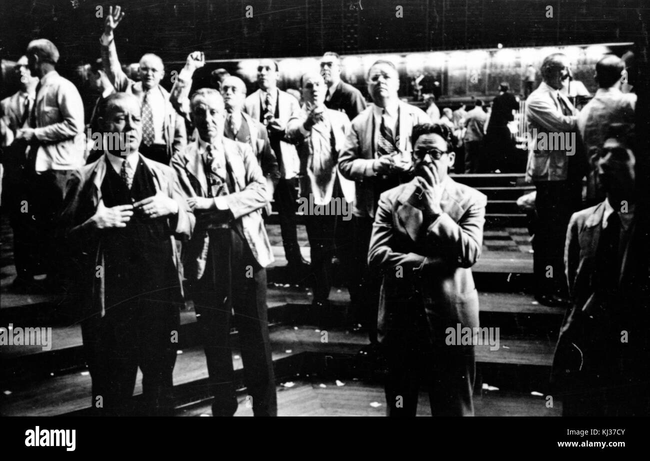 Traders stock exchange Black and White Stock Photos & Images - Alamy