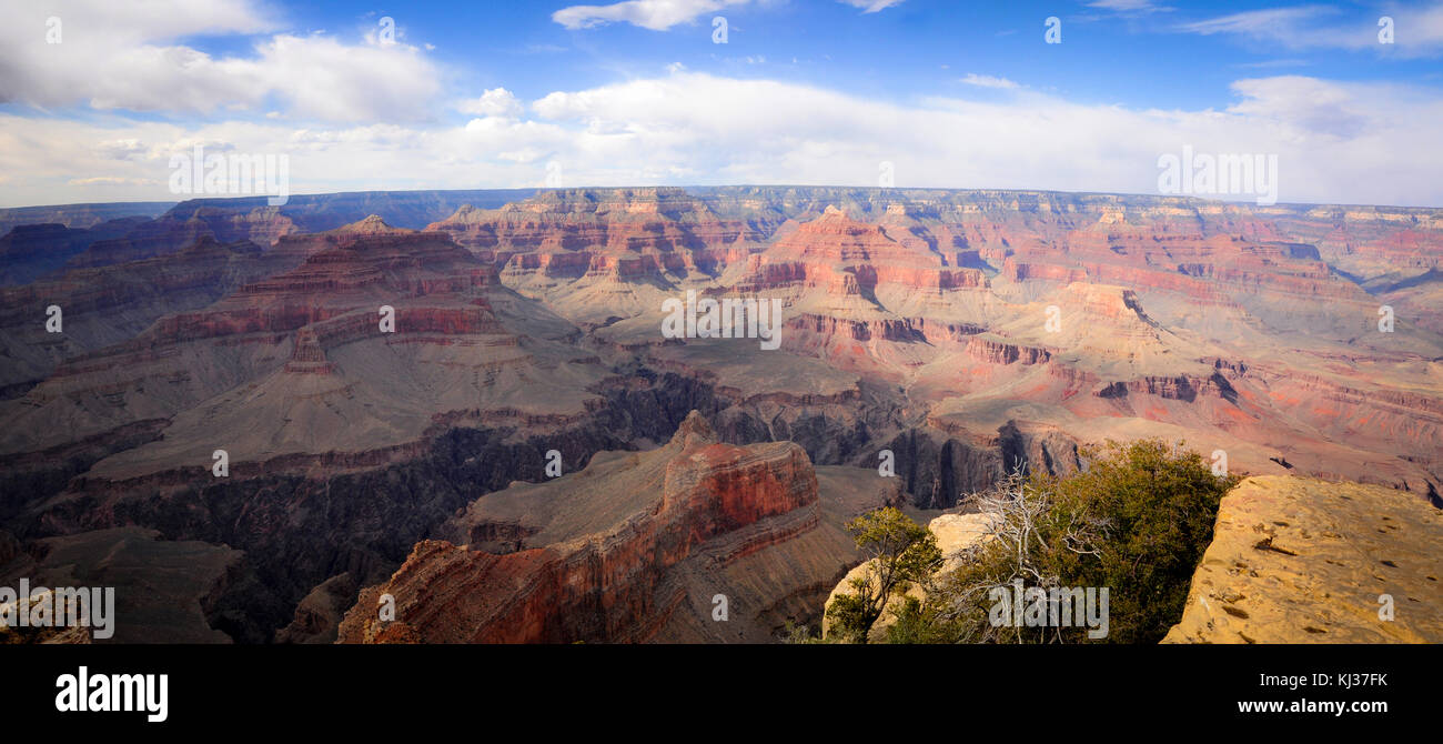 Panoramic View of Grand Canyon Stock Photo - Alamy