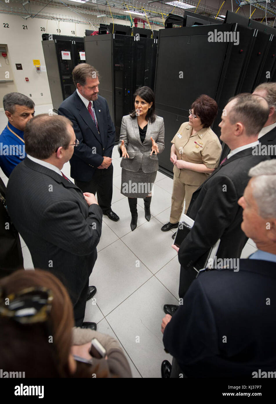 Nikki Haley Gov. Nikki Haley visiting Space and Naval Warfare Systems ...