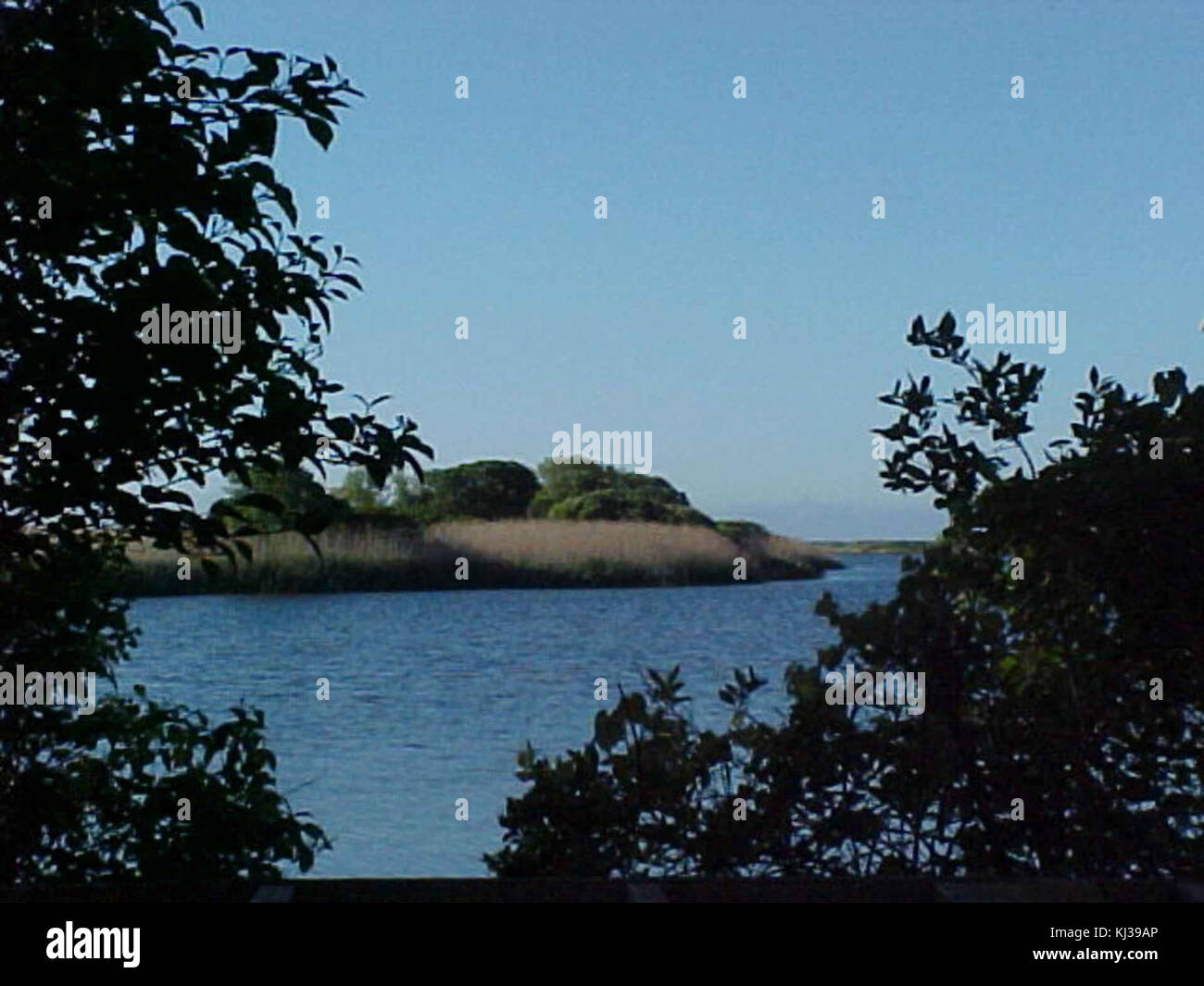 Trustom pond lake scenics Stock Photo - Alamy