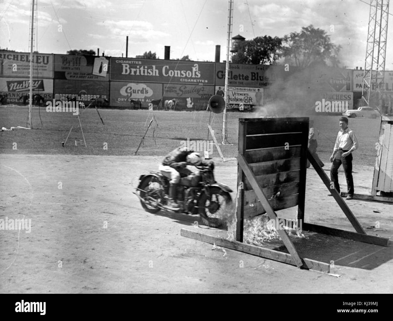 Rodeo competition bull riders Black and White Stock Photos & Images - Alamy