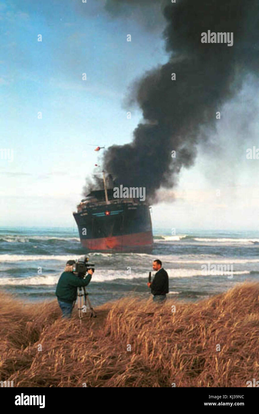 TV news media crew at scene place Stock Photo - Alamy