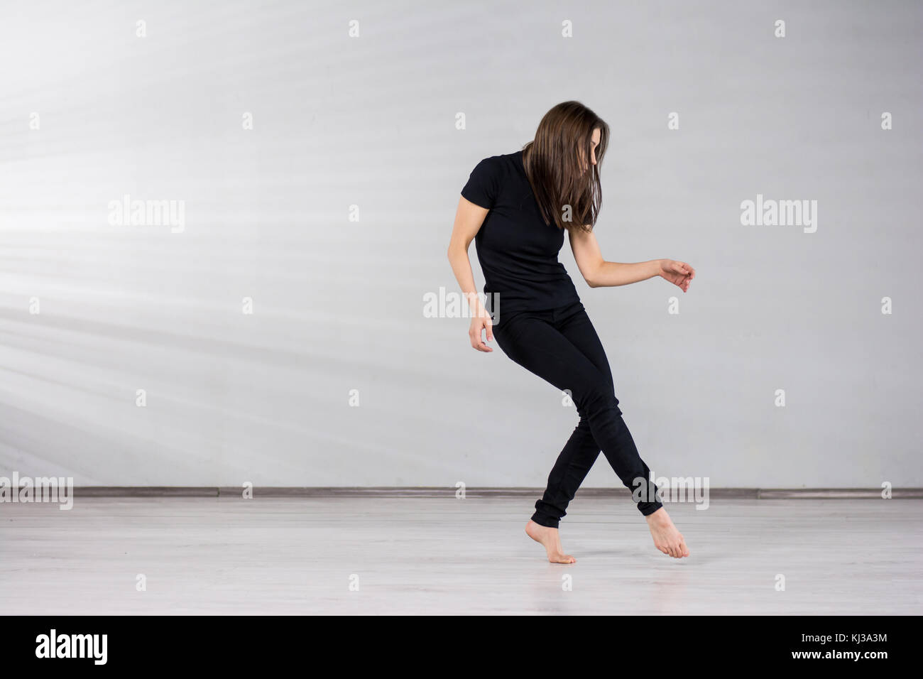 Girl dancer in movement Stock Photo - Alamy