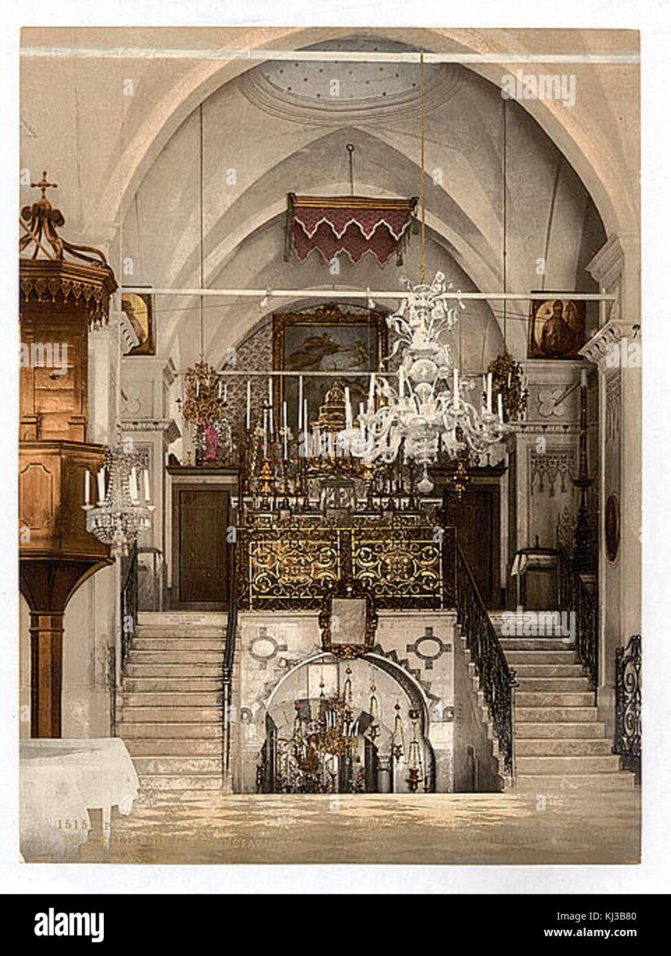 Israel 41687 nazareth church Stock Photo - Alamy