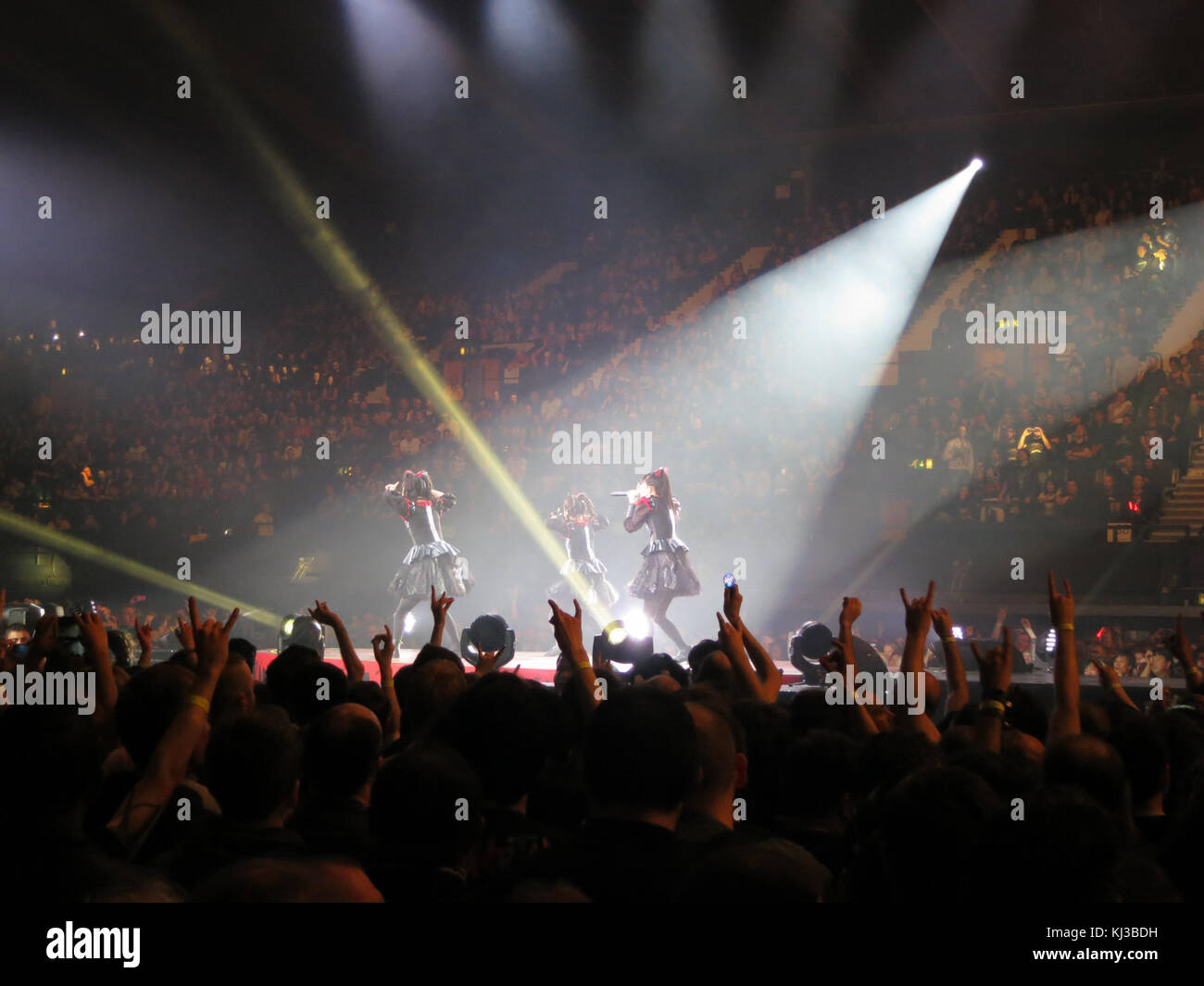 Babymetal, the Japanese metal idol band, performs at Wembley Arena in ...