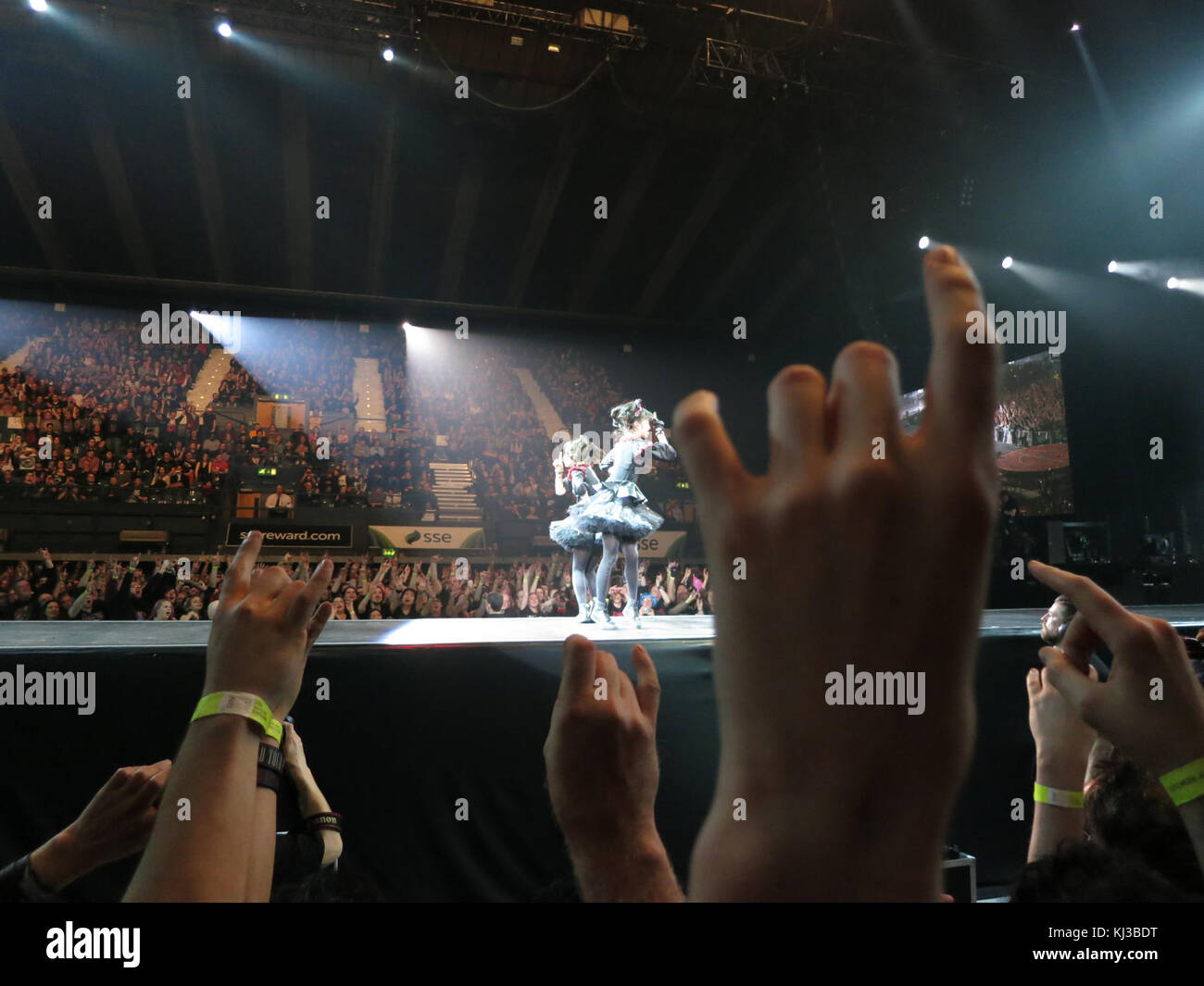 Babymetal performing at Wembley Arena, London (26241970266 Stock Photo ...