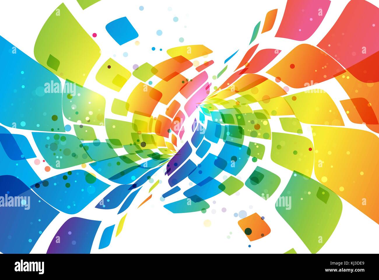 White Colourful Abstract Wallpaper