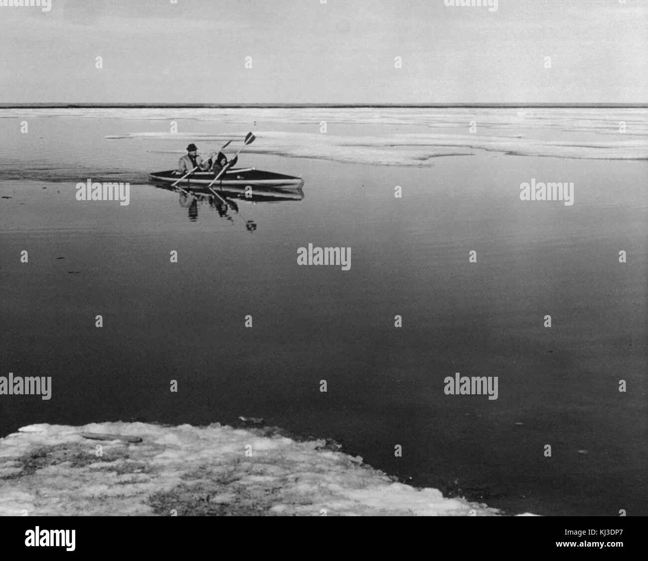 Vintage sport photography kayaking Stock Photo - Alamy