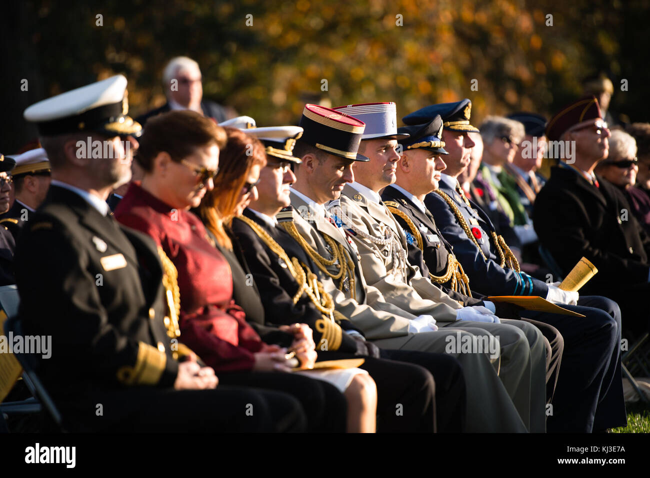 A memorial service for General John J. Pershing, held by the Military ...