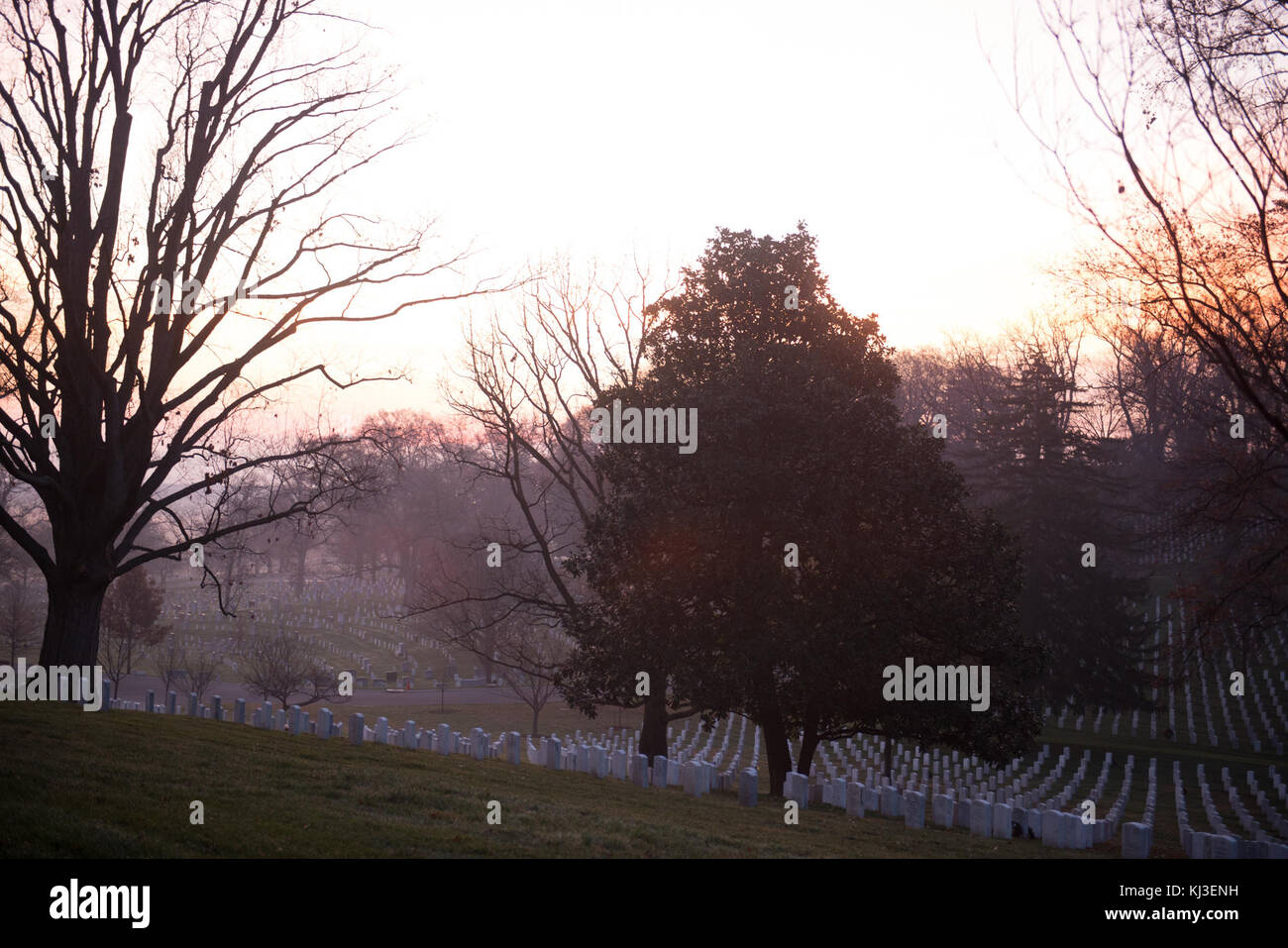 Sunrise in Arlington National Cemetery (23410816740 Stock Photo - Alamy