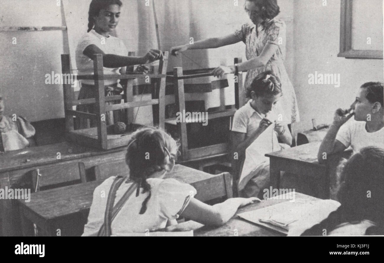 A weaving lesson in Israel, capturing the traditional craft that holds ...