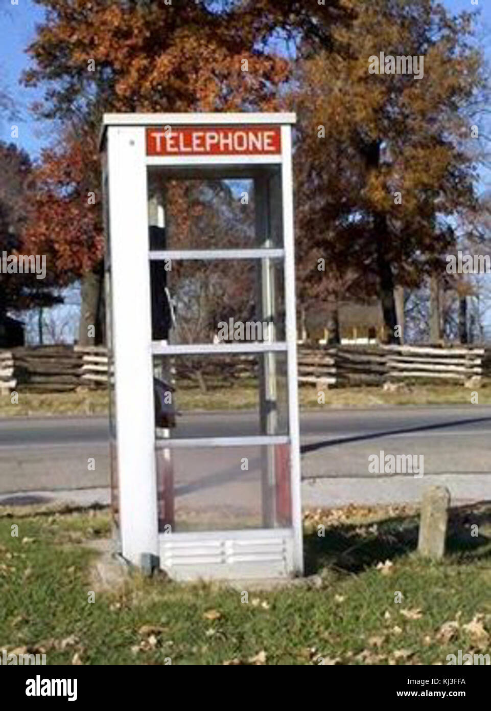 Prairie Grove Airlight Outdoor Telephone Booth Stock Photo - Alamy