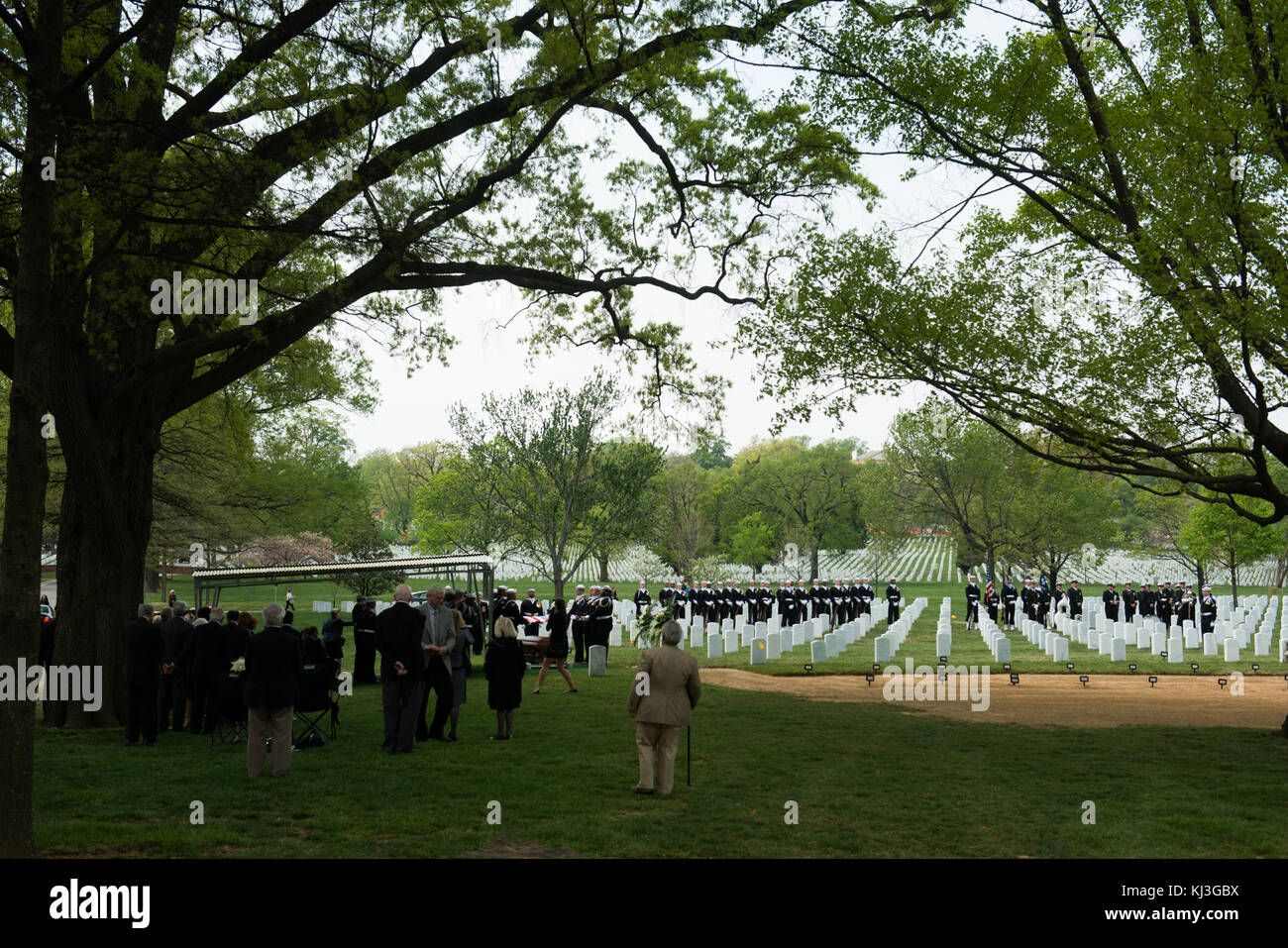 Graveside service for U.S. Navy Capt. Arthur F. Rawson and his wife Lt ...