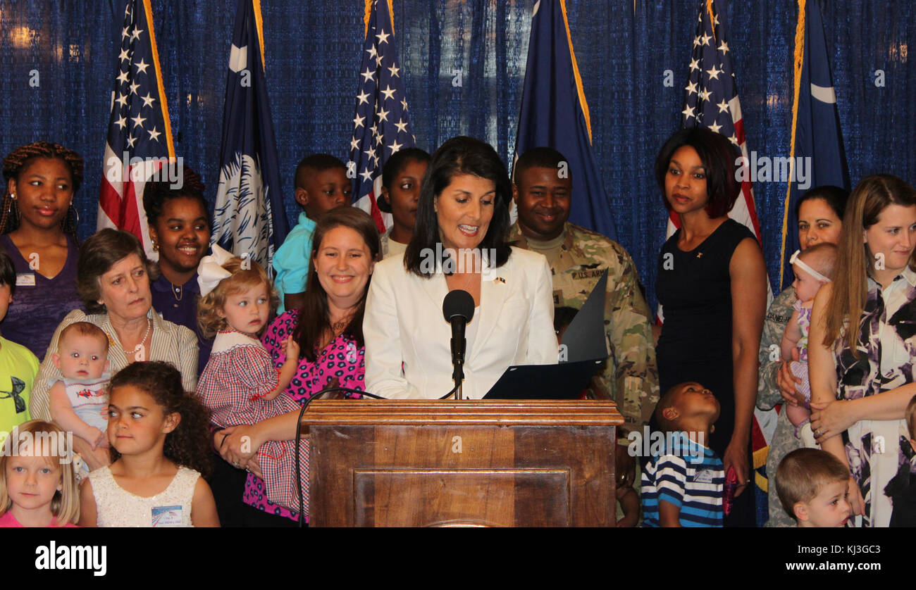 Nikki Haley Month of the Military Child (26037263804 Stock Photo - Alamy