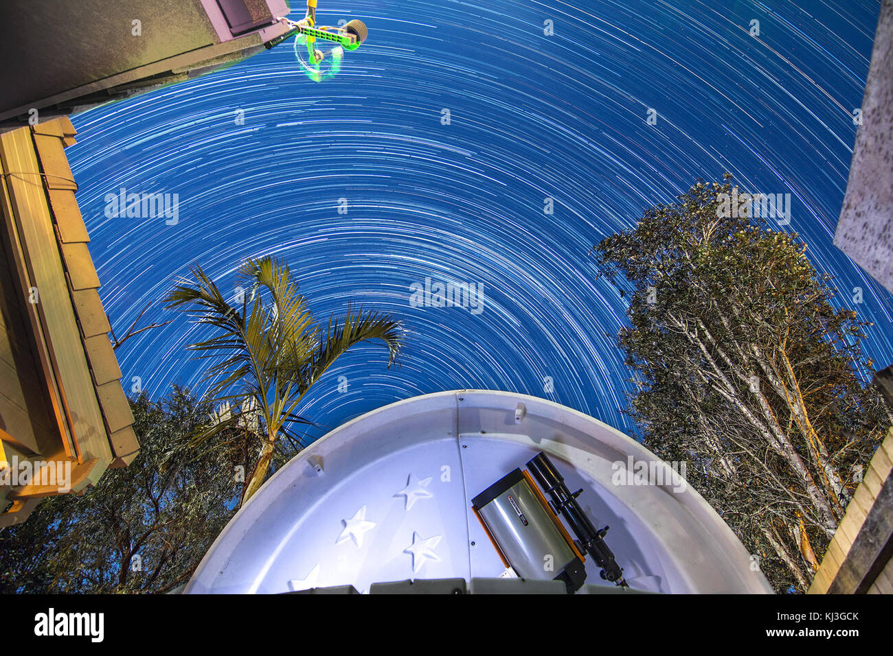 Byron Bay Observatory Timelapse Stock Photo - Alamy