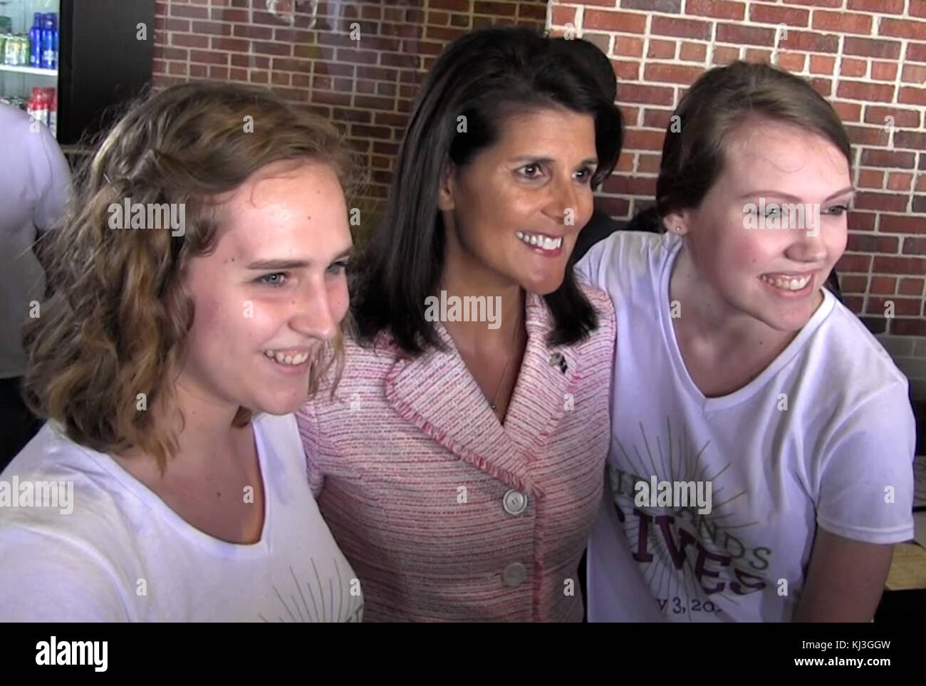 This image captures Nikki Haley at the Midlands Gives-Lowcountry Unites Event, a community ...
